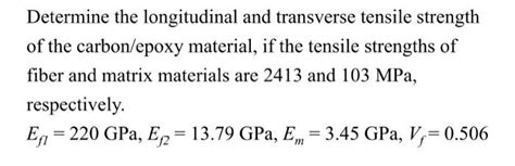 Solved Determine The Longitudinal And Transverse Tensile