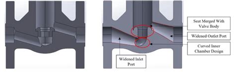 original structure left vs optimised structure right the