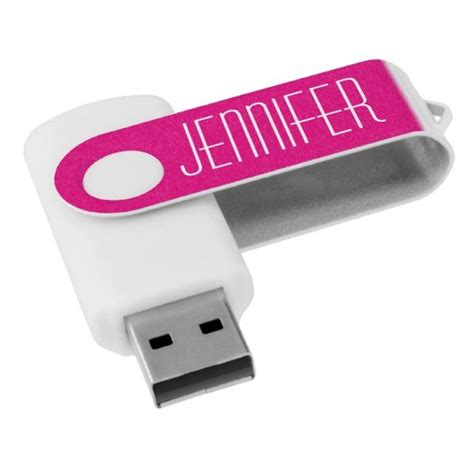 Personalized Hot Pink Usb Flash Drive Backtoschool Gifts Usb Flash Drive Flash Drive Usb