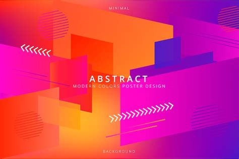 현대적인 색상으로 추상적 인 배경 무료 벡터