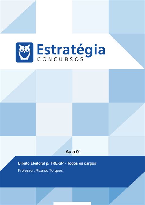 Direito Eleitoral Aula 01 Pdfcoffeecom