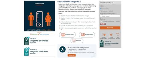 Magento Size Chart Extension 10 Best Ones To Reduce Product Return Rate