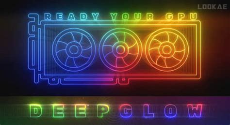 中文汉化ae插件 漂亮真实高级辉光发光特效 Deep Glow V160 Win