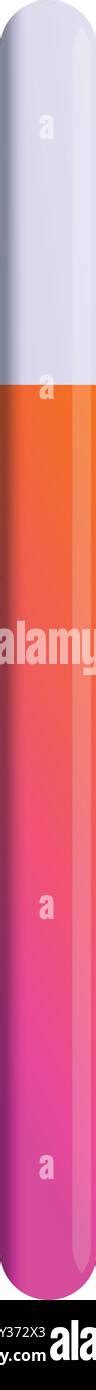 Gradient Loading Bar With A Rounded Top Showing Progress Stock Vector