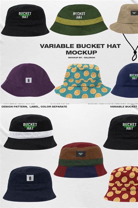 Variable Bucket Hat Mockup Masterbundles