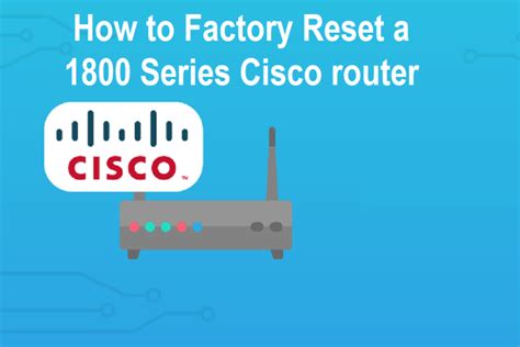 how to factory reset 1800 series cisco router
