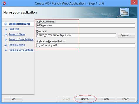 Steps To Create A Adf Fusion Web Application Using Adf Business