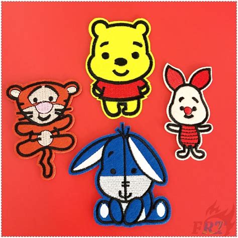 Disney Winnie The Pooh Patch 4pcsset Winnie And Tigger And Piglet