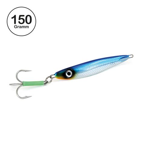 Protack Giddy Slayer Pilker Blau Silber Glow Belly 150 Gramm