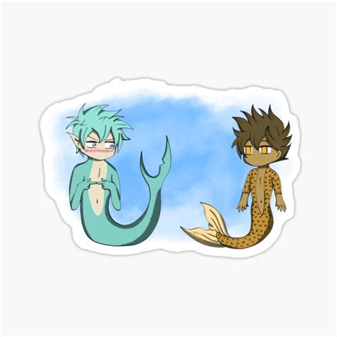 Chibi Siren And Kappa Sticker For Sale By Skelletnoemi Redbubble