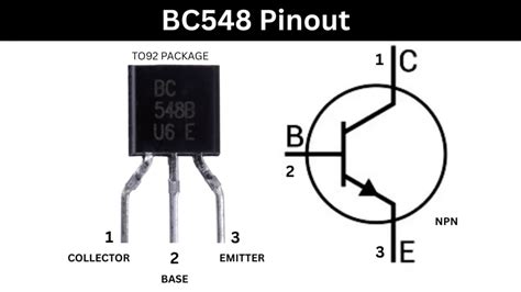 bc548 transistor pinout equivalent working and circuit