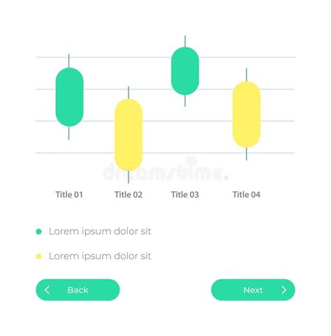 Candlestick Chart Ui Element Template Stock Vector Illustration Of Business Website 262175167