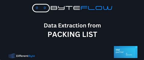 Use Case Packing List Byteflow