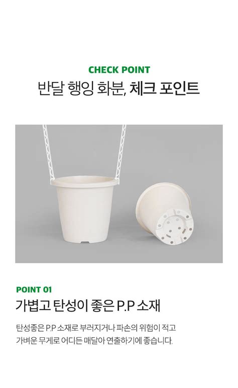 화병·화분 카네야 반달 행잉 플라스틱 화분 오늘의집 쇼핑