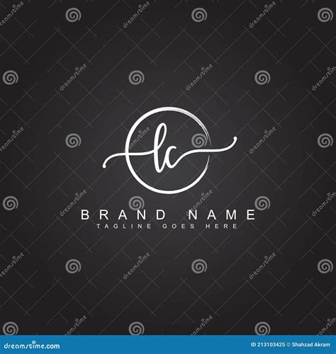 Initial Letter LC Logo Handwritten Signature Style Logo Cartoon Vector CartoonDealer Com