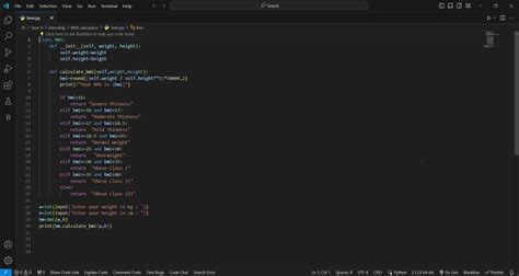 Video Jeet Rabadiya On Linkedin Python Bmi Healthtracking