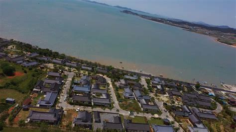 Aerial View Of Traditional Korean Hanok Houses