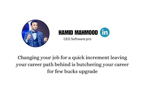 Hamid Mahmood Posted On Linkedin