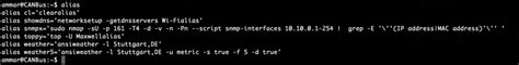 creating linux aliases for daily used terminal commands starline
