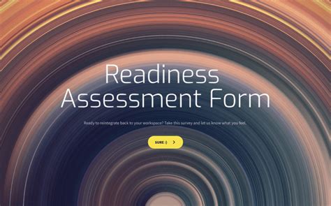 Work Readiness Assessment Form Template Surveysparrow