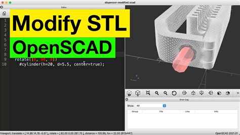 Openscad Modify An Existing 3d Model Stl With Code Youtube