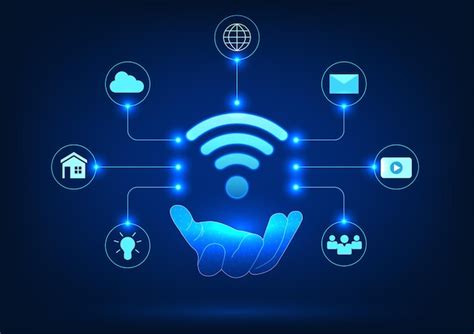 Premium Vector Internet Of Things Technology With Wifi Compatibility