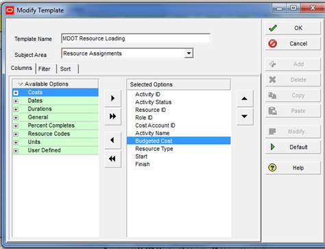 how to tell which data fields can be imported via excel primavera