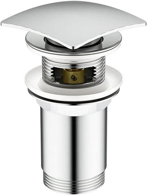 Robinet Escamotable Chromé Robinet De Vidange De Trop Plein De Lavabo