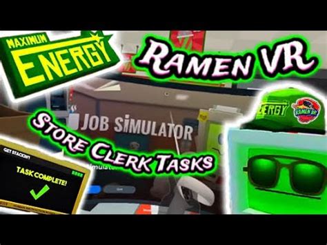 Job Simulator Store Clerk Tasks Ramen VR YouTube
