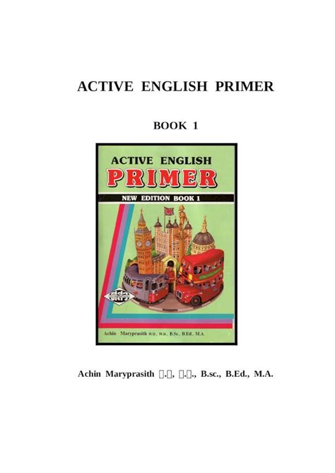 Doc คู่มือครู English Primer Book 1 Dokumentips