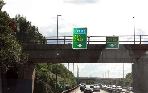 File Approaching The M11 Junction 31 Geograph 1486251  Roader