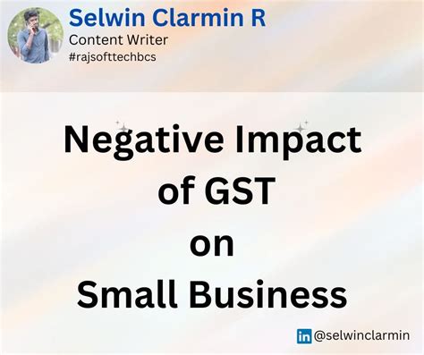 Negative Impact Of Sme On Gst While Small Medium And Micro By