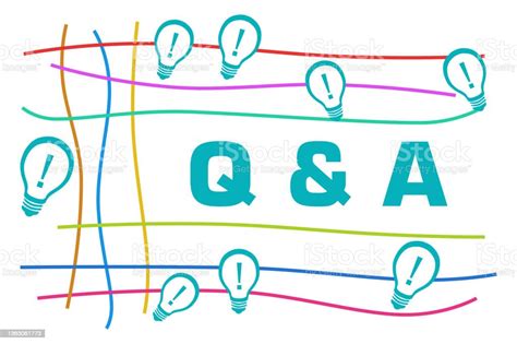 Q 및 A 질문과 답변 청록색 다채로운 전구 라인 광장 0명에 대한 스톡 벡터 아트 및 기타 이미지 0명 교습 낱말 Istock