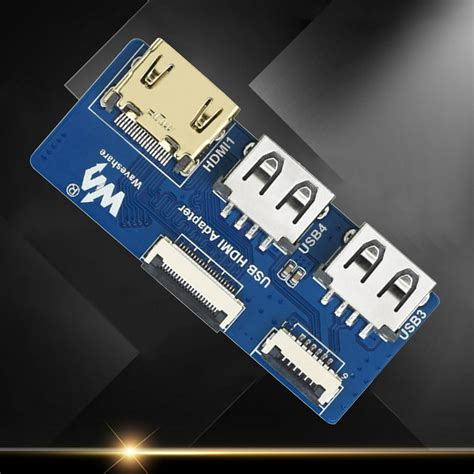 Conector Adaptador Compatible Con Hdmi Pcb Usb Cm4 Io Placa Base Para