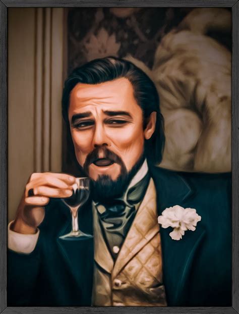 Leonardo Dicaprio Gatsby Graphic Poster Leonardo Dicaprio Meme Retro Poster