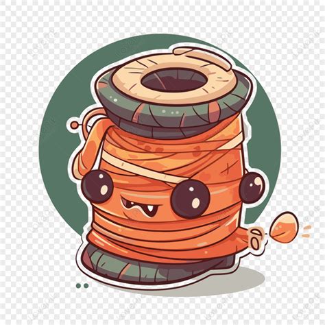 卡通線軸卡哇伊 向量卡通卡哇伊貼紙eps圖案素材免費下載，可愛卡通圖片，尺寸4267 × 4267px Lovepik