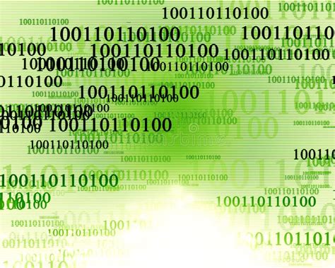 Red Green Bytes Of Binary Code Flying In A Vortex Stock Illustration Illustration Of