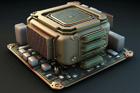 Premium Ai Image Closeup On The Processor Generative Ai