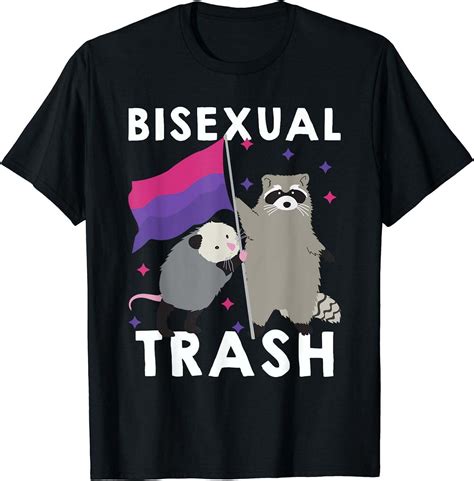 Bisexual Trash Shirt Gay Pride Rainbow Lgbt Possum T Shirt