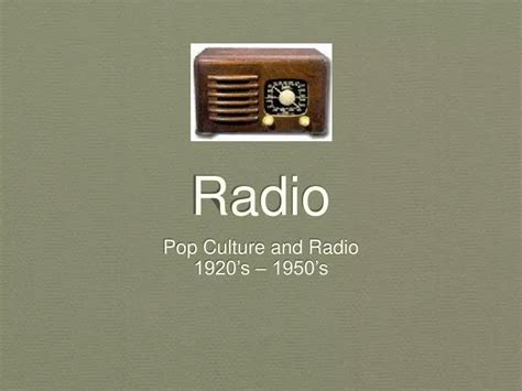 Ppt Radio Powerpoint Presentation Free Download Id1780927