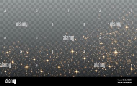 Gold Light Vector Glitter Particles Shining Bokeh Stock Vector Image