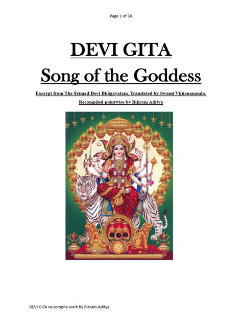 Devi Gita Recompile Work By Bikram Aditya 1 Pdf
