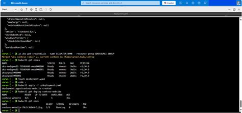 Error When Tring To Create A Cluster On Aks Using Deploymentyaml Microsoft Qanda