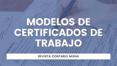 Modelos De Certificados De Trabajo Noticiero Contable
