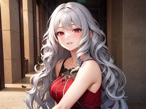 Greyhaired Girl By Krilatiy1 On Deviantart