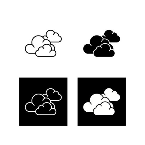 Cloudy Vector Icon 28026701 Vector Art At Vecteezy