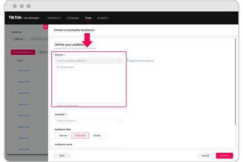 How To Create A Lookalike Audience Tiktok Ads Manager