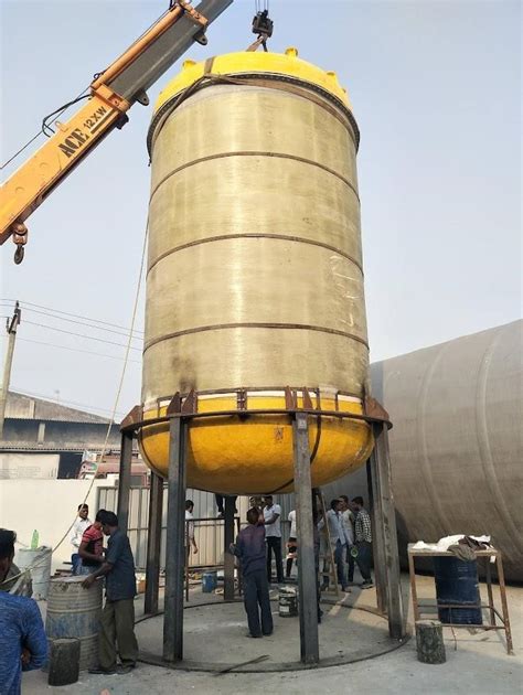 Industrial Curve Frp Pressure Storage Tank Capacity As Per Dimension Ltr At Best Price In