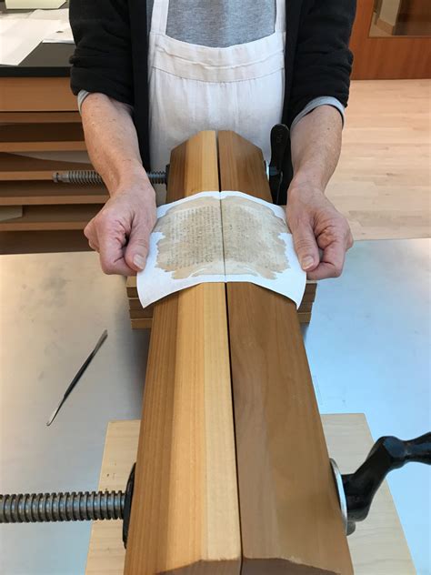 Splitting Paper In The AAS Conservation Lab Past Is Present