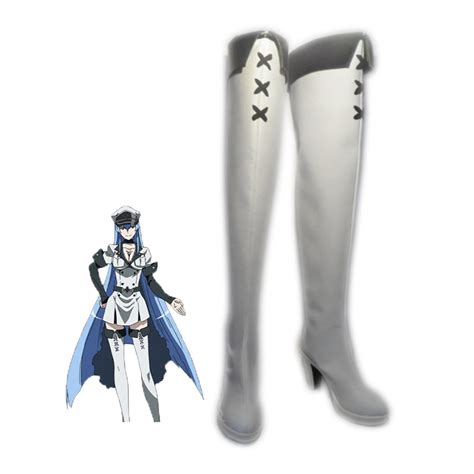 Free Shipping Akame Ga Kill Esdeath Cosplay Boots Esdese Anime Shoes